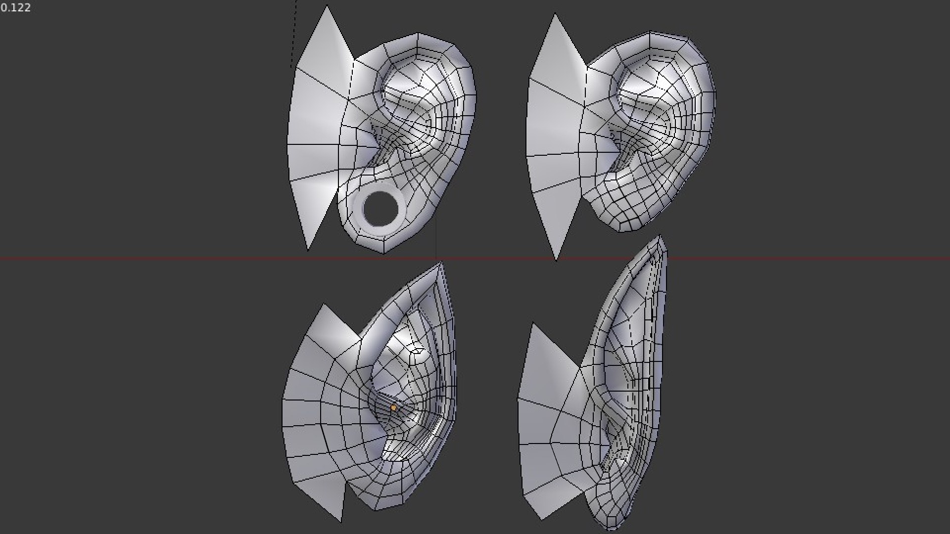 Ears Collection Low Poly 3D - TurboSquid 2240585
