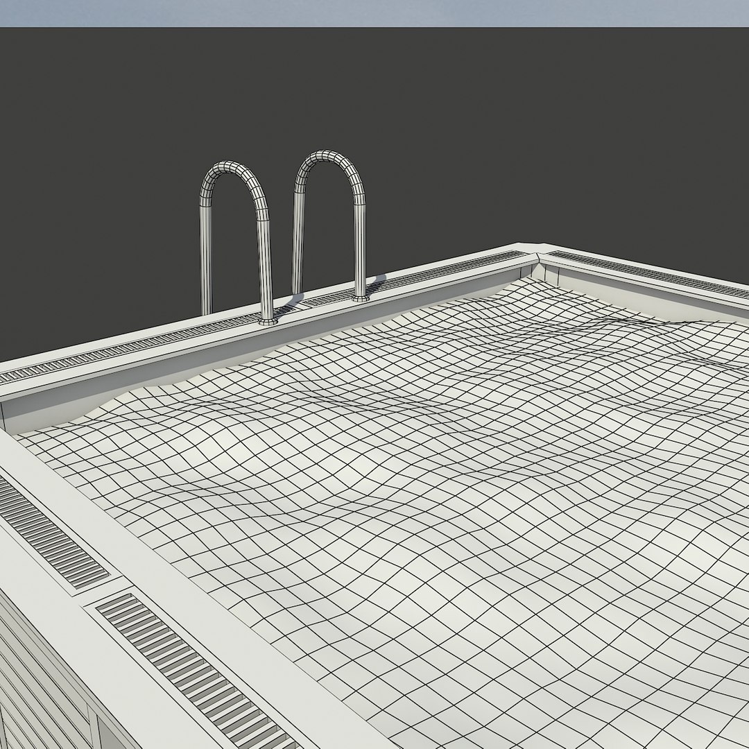 Gardens pool 3D model - TurboSquid 1326261