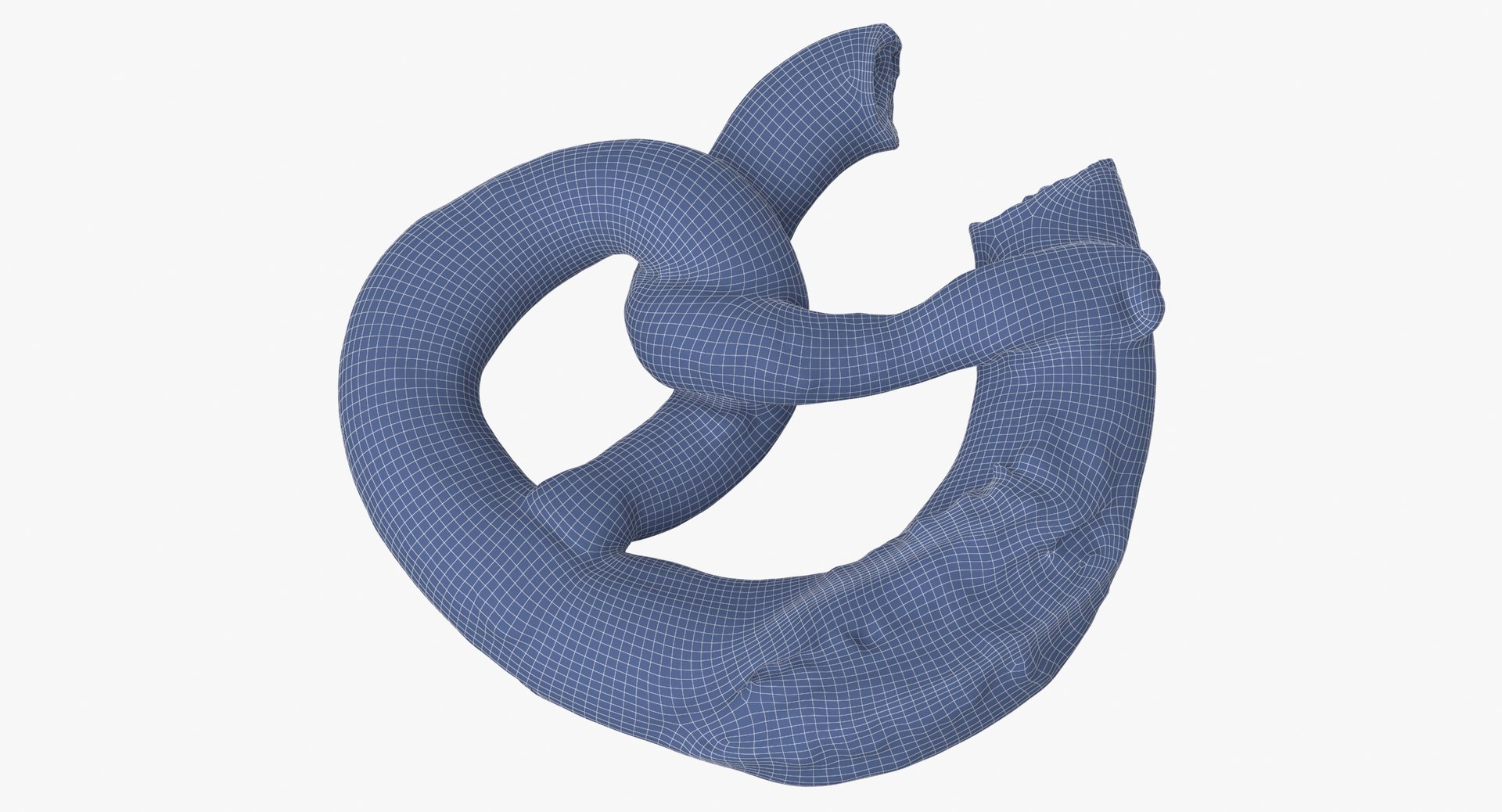 3D Pretzel 01 Bitten Model - TurboSquid 2052855