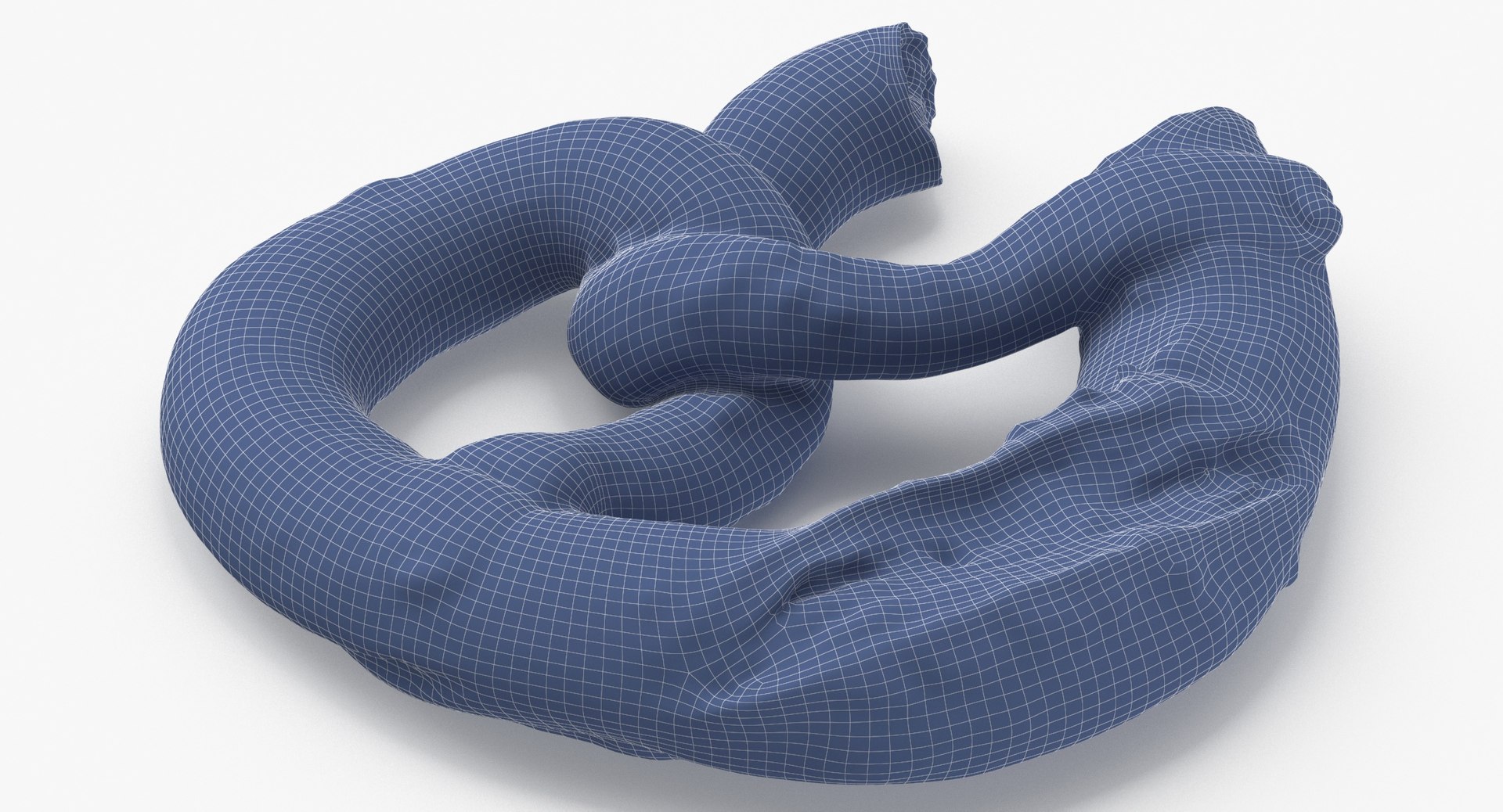 3D Pretzel 01 Bitten Model - TurboSquid 2052855