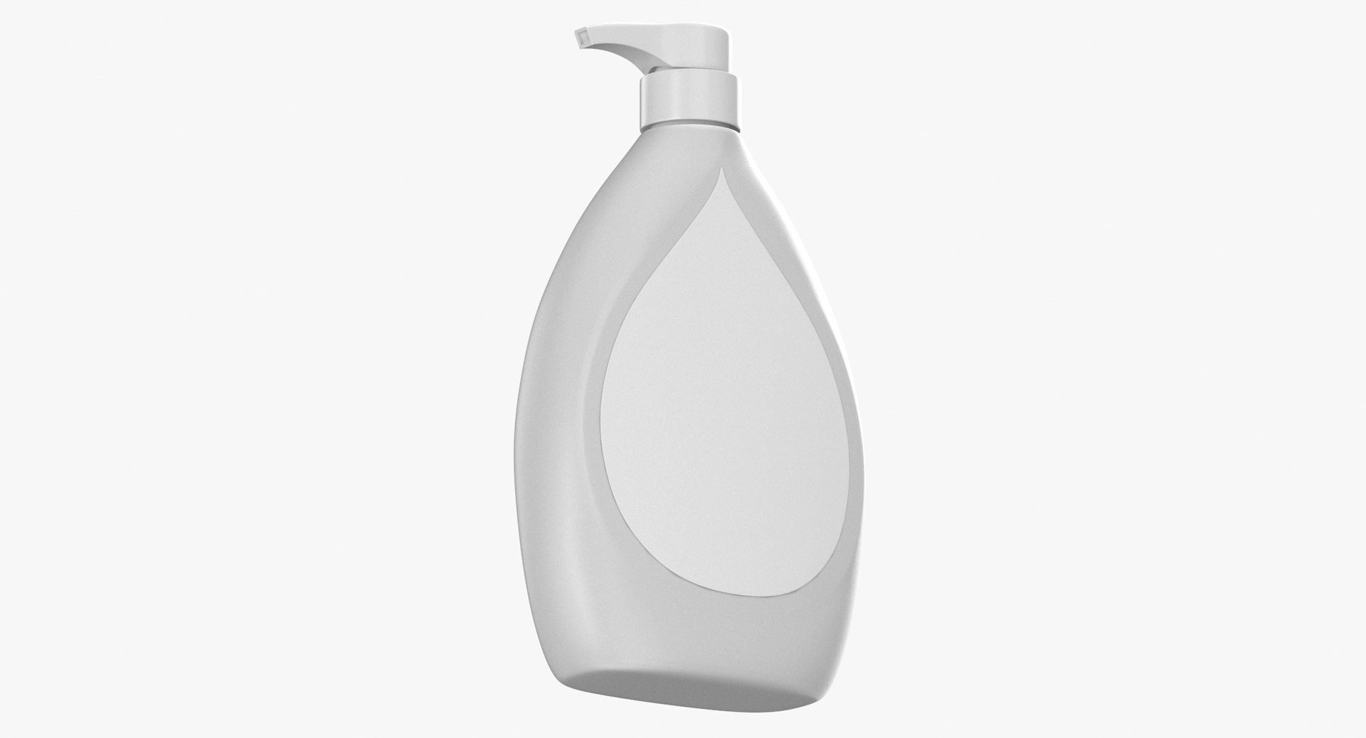 3D Body Wash Containers Type 03 Blank And Generic Label Model ...