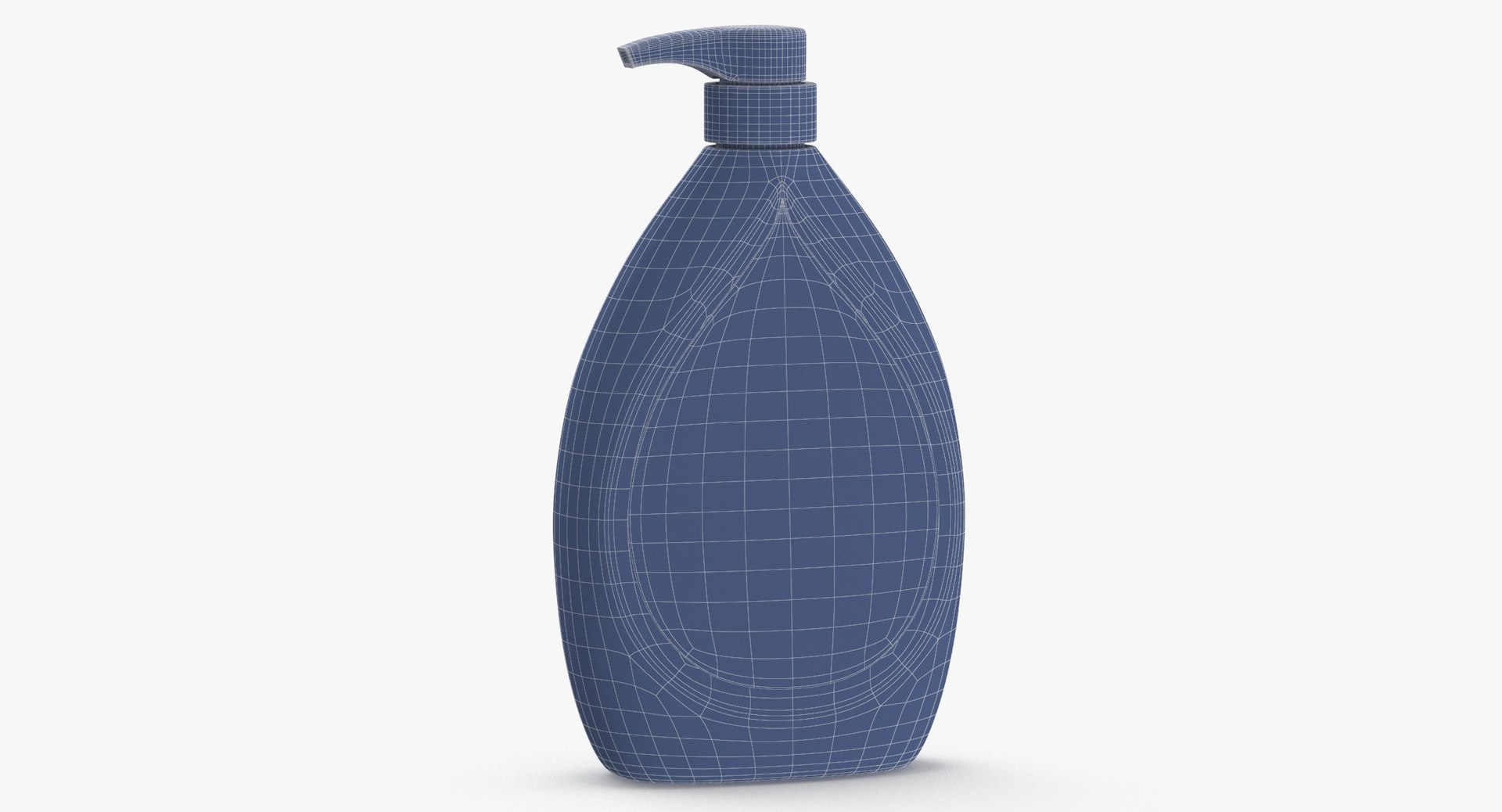 3D Body Wash Containers Type 03 Blank and Generic Label model ...