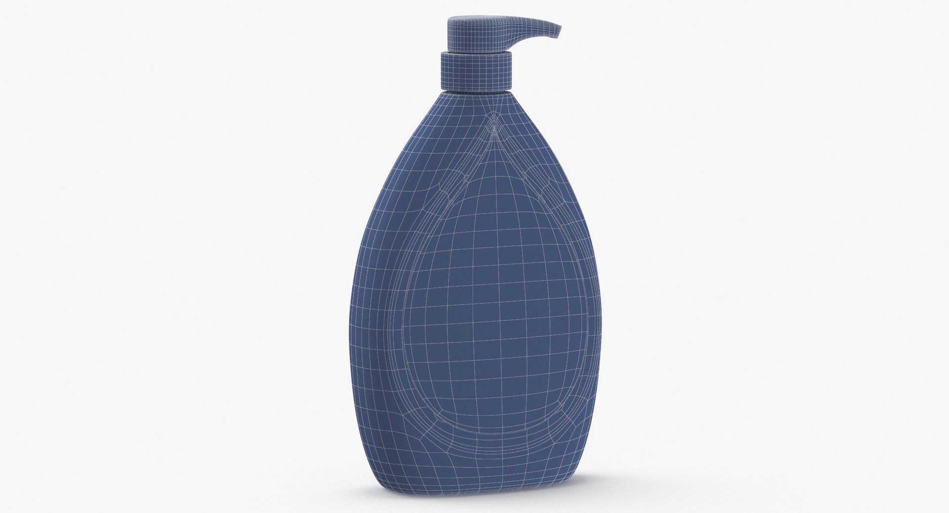 3D Body Wash Containers Type 03 Blank and Generic Label model ...