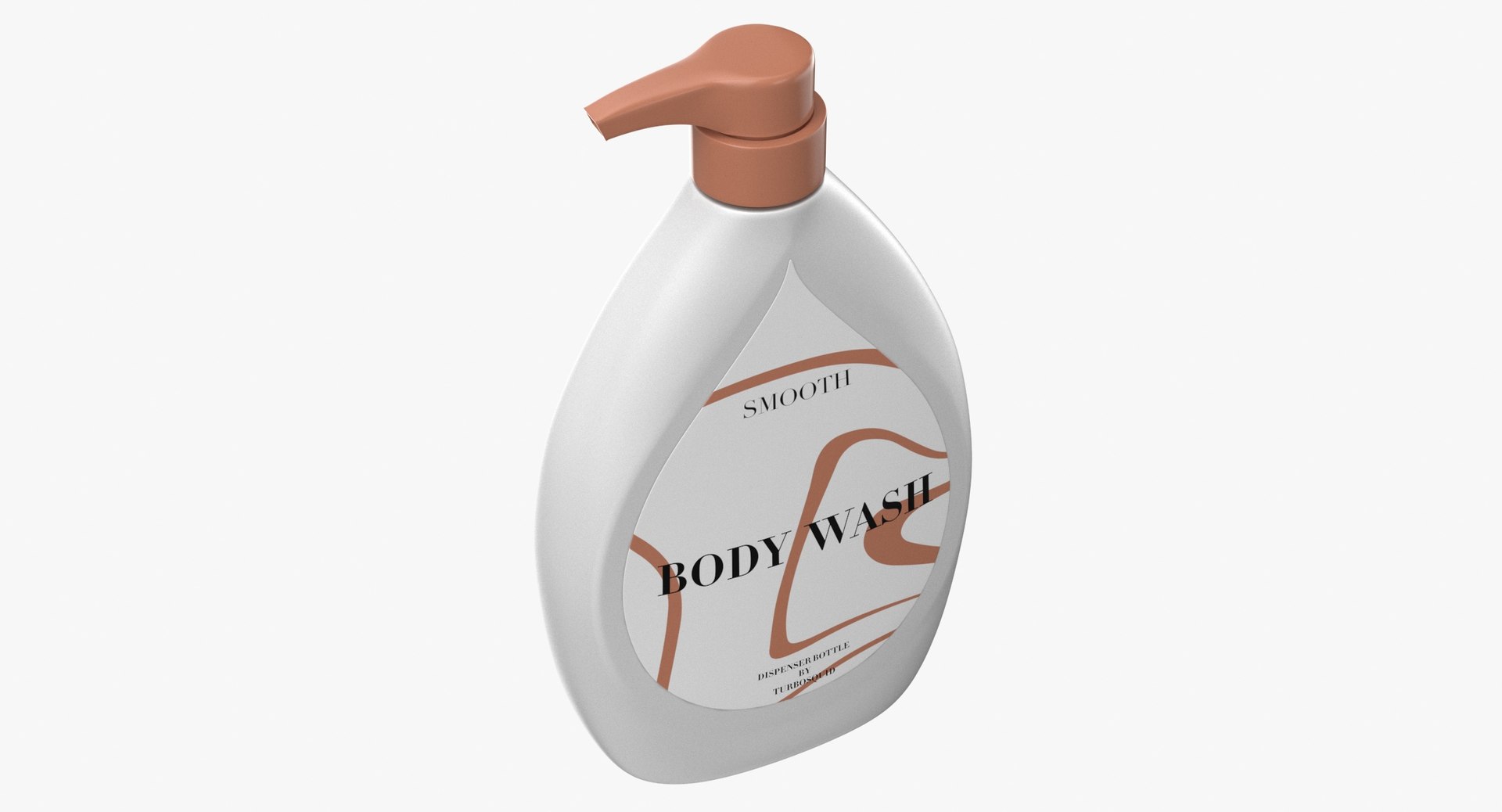 3D Body Wash Containers Type 03 Blank And Generic Label Model ...