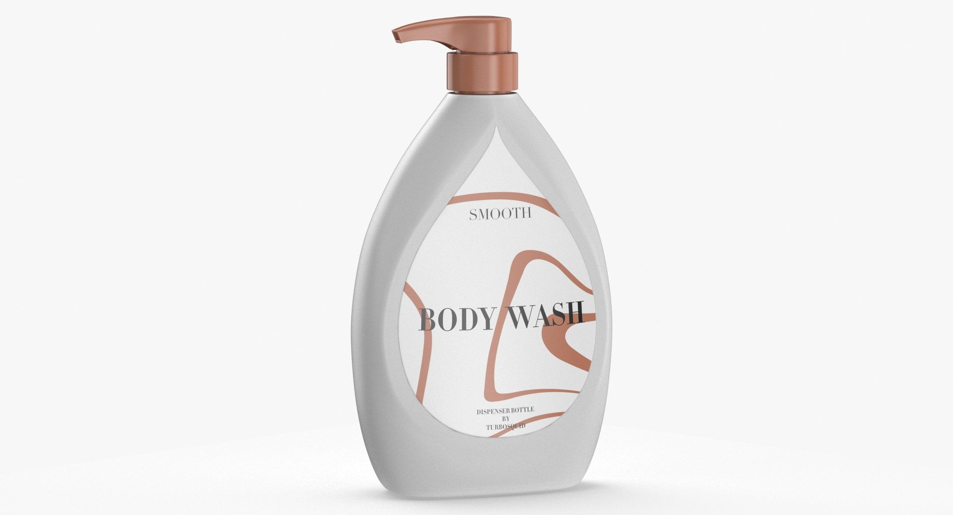 3D Body Wash Containers Type 03 Blank And Generic Label Model ...