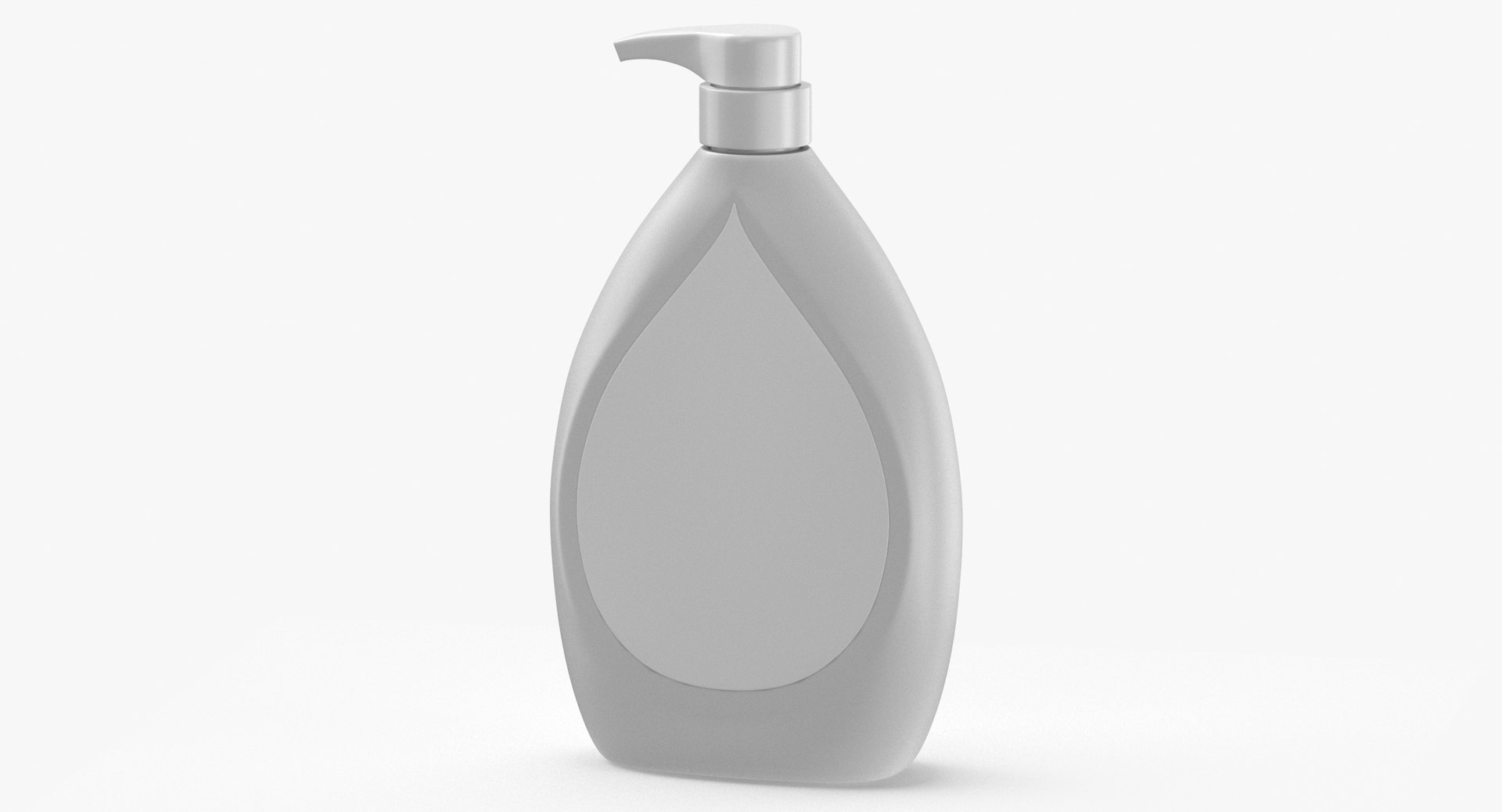 3D Body Wash Containers Type 03 Blank And Generic Label Model ...