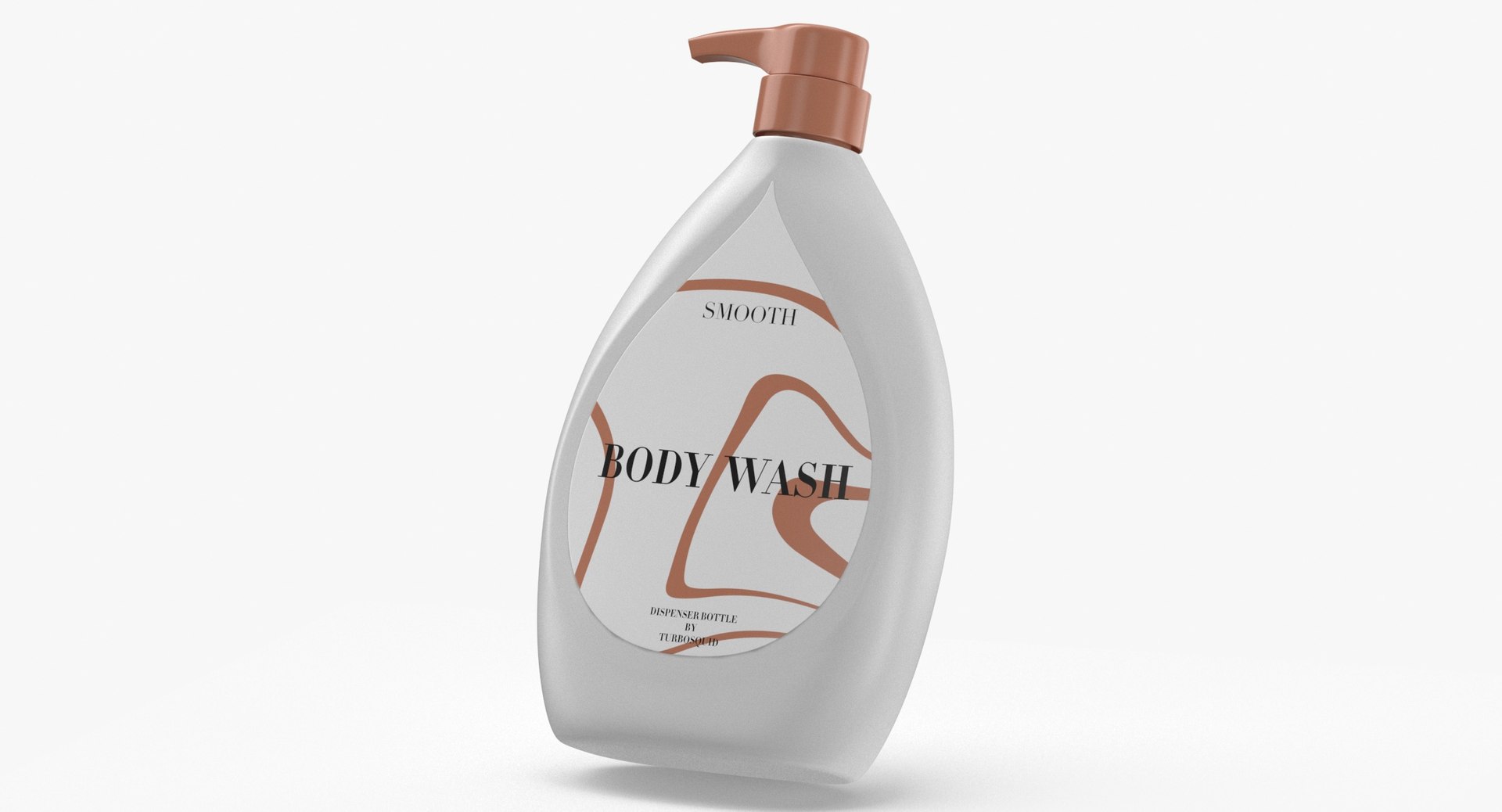 3D Body Wash Containers Type 03 Blank and Generic Label model ...