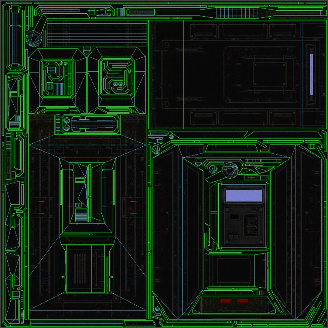 Technical Door 3D Model - TurboSquid 1533874