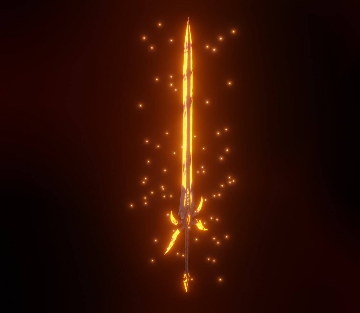 3D model Cursed sword PBR Low-poly 3D model - TurboSquid 1966150