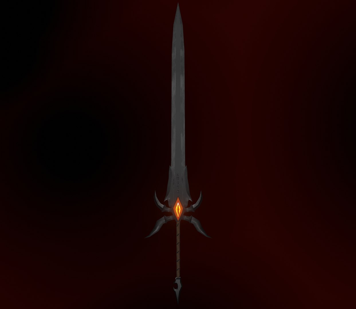 3D model Cursed sword PBR Low-poly 3D model - TurboSquid 1966150