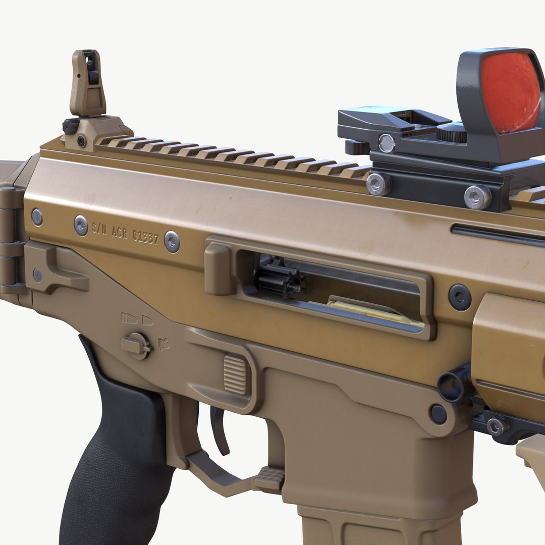 3d Highpoly Rifle Acr Model