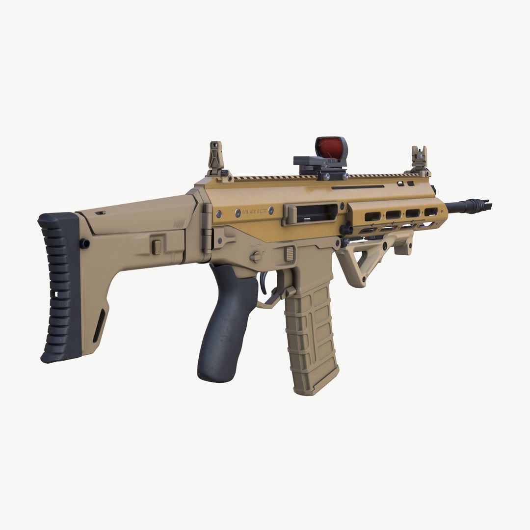 3d Highpoly Rifle Acr Model