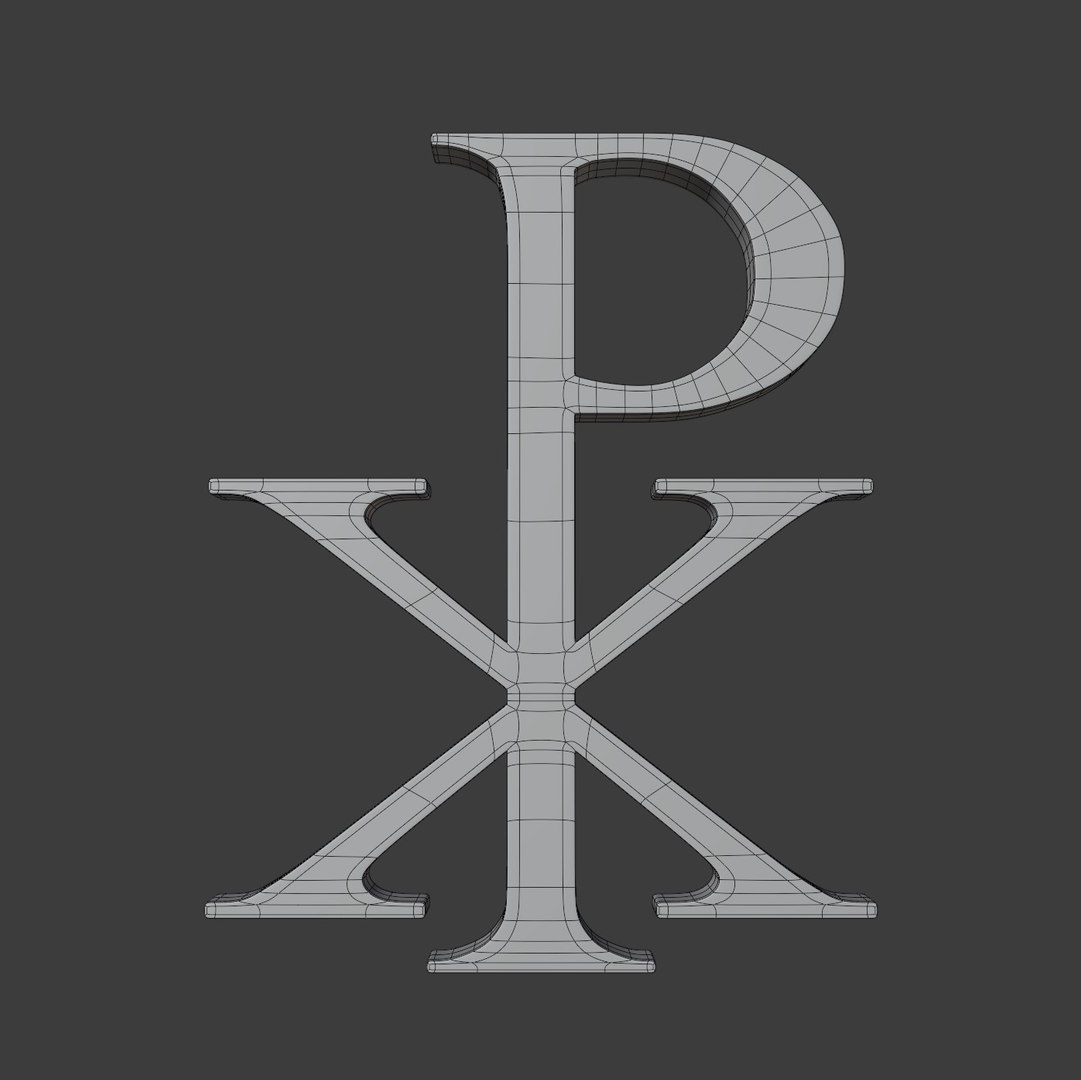 3D Model Symbol Chi Labarum - TurboSquid 1623193