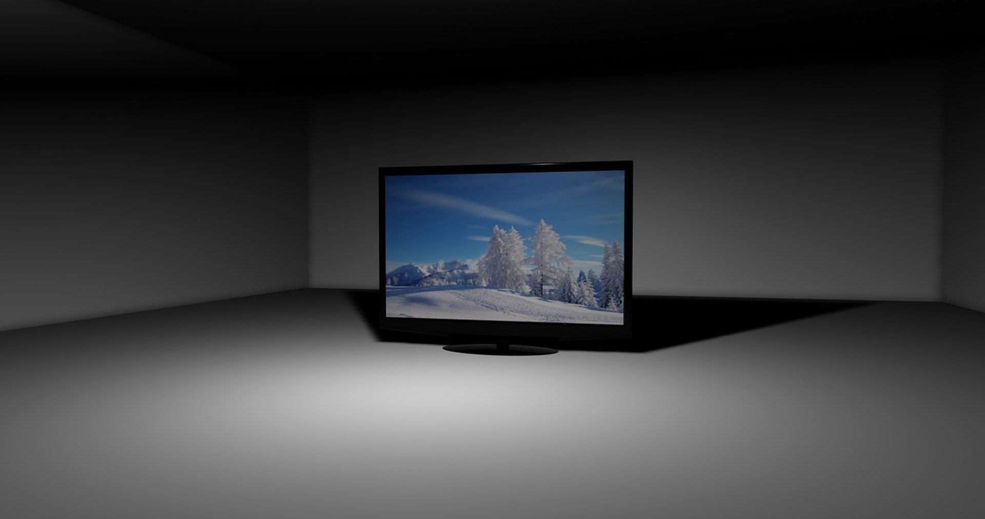 3d Model Plasma Tv Screen