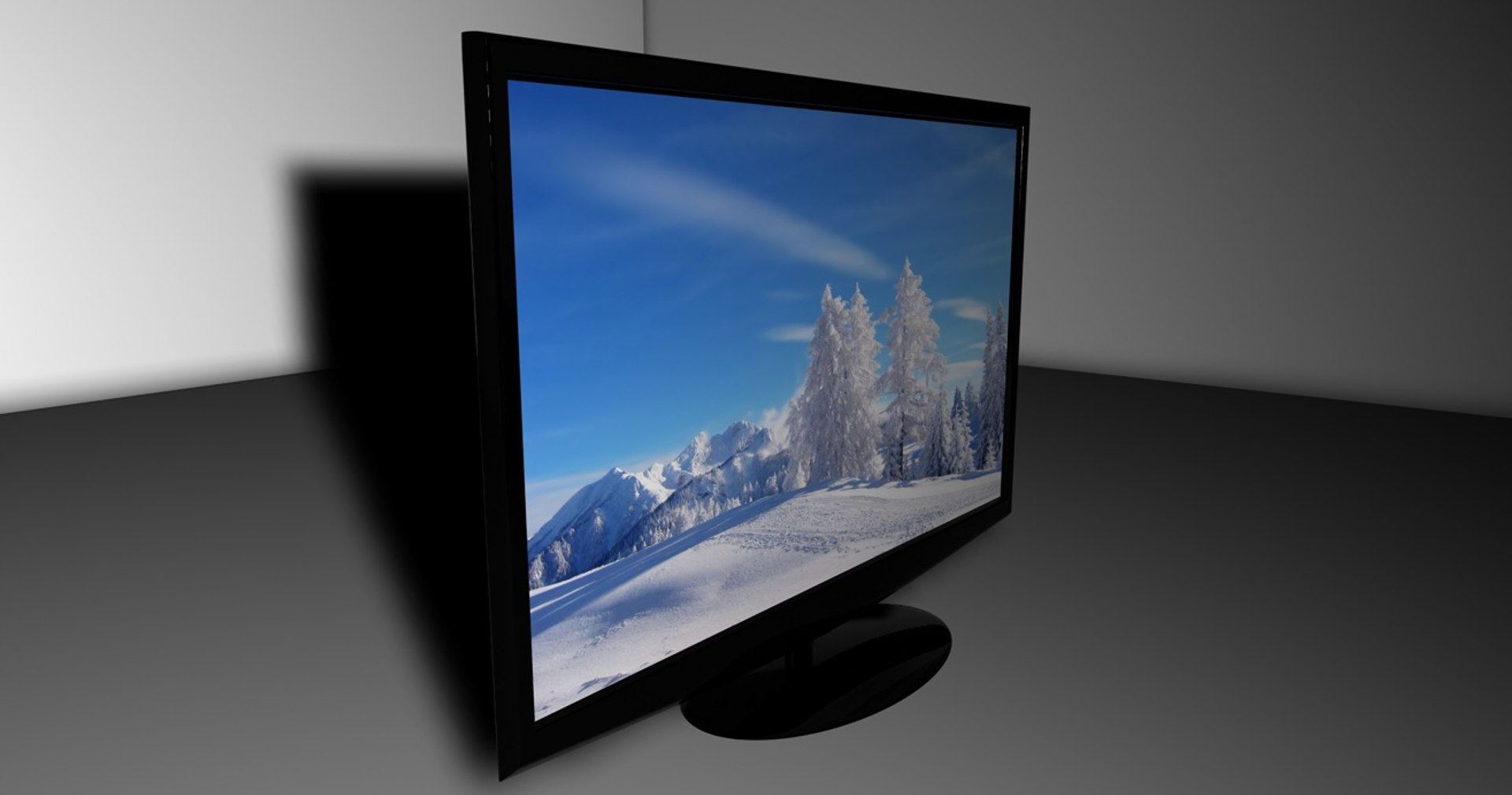 3d Model Plasma Tv Screen