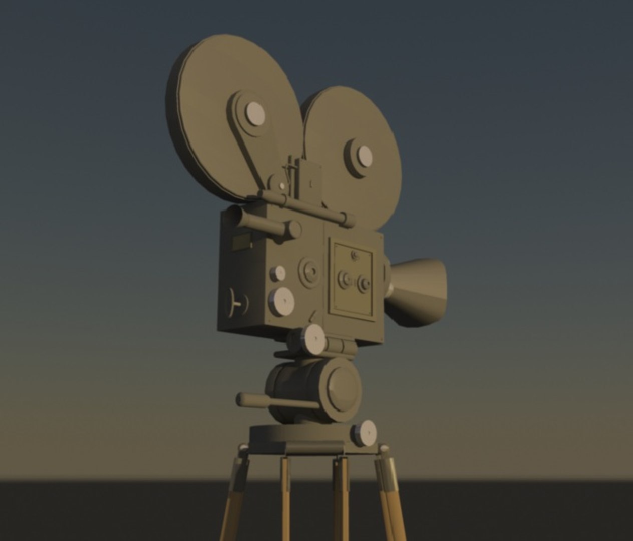 Classic Film Camera 3d Model