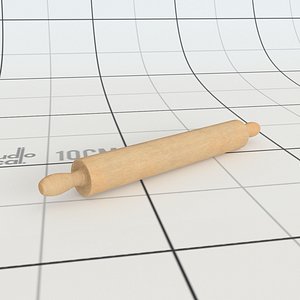 rolling pin 3d drawing