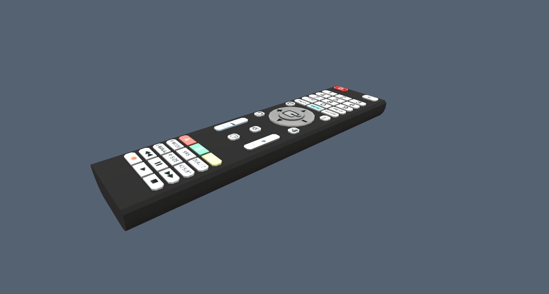 3D Remote Tv - TurboSquid 1266717