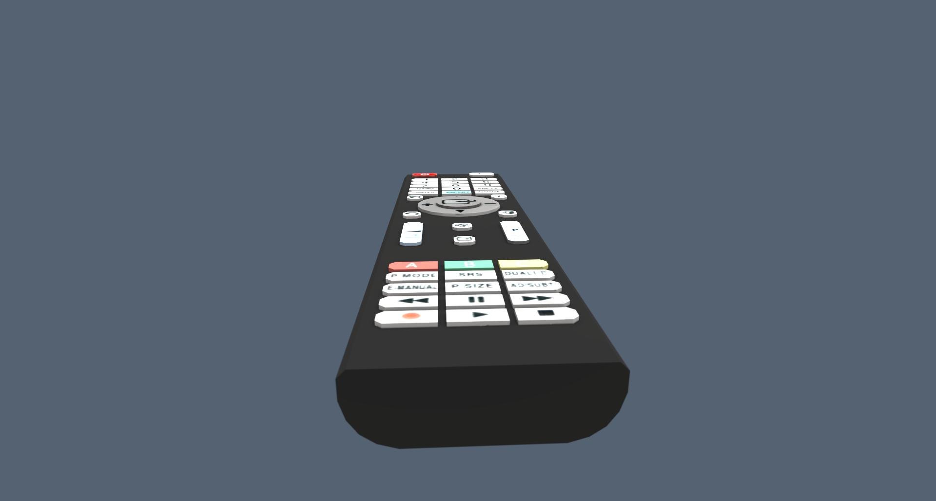 3D Remote Tv - TurboSquid 1266717