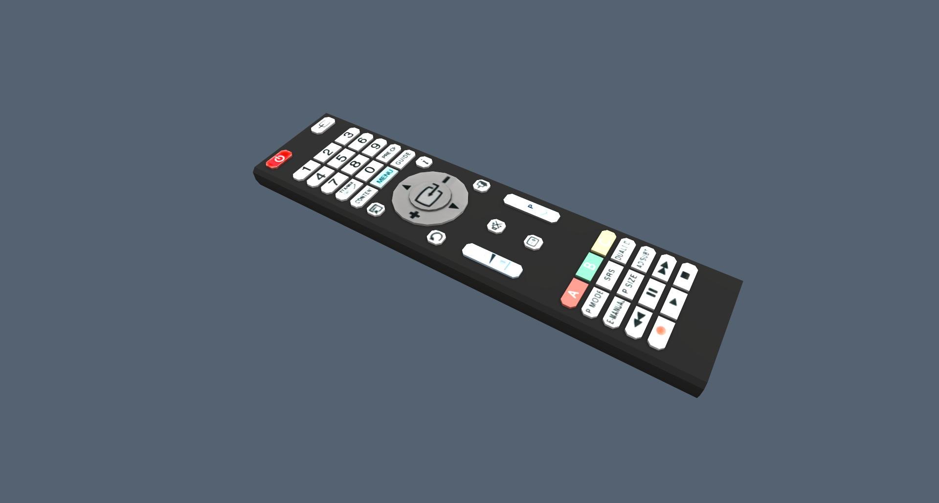 3D Remote Tv - TurboSquid 1266717