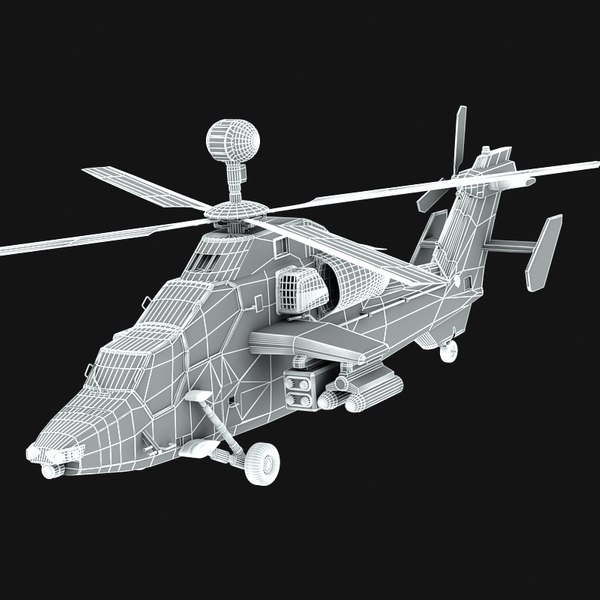 eurocopter tiger uht 3d model