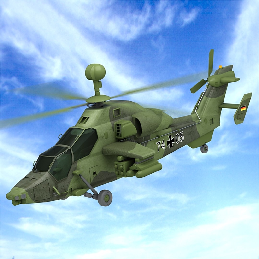 Eurocopter Tiger Uht 3d Model
