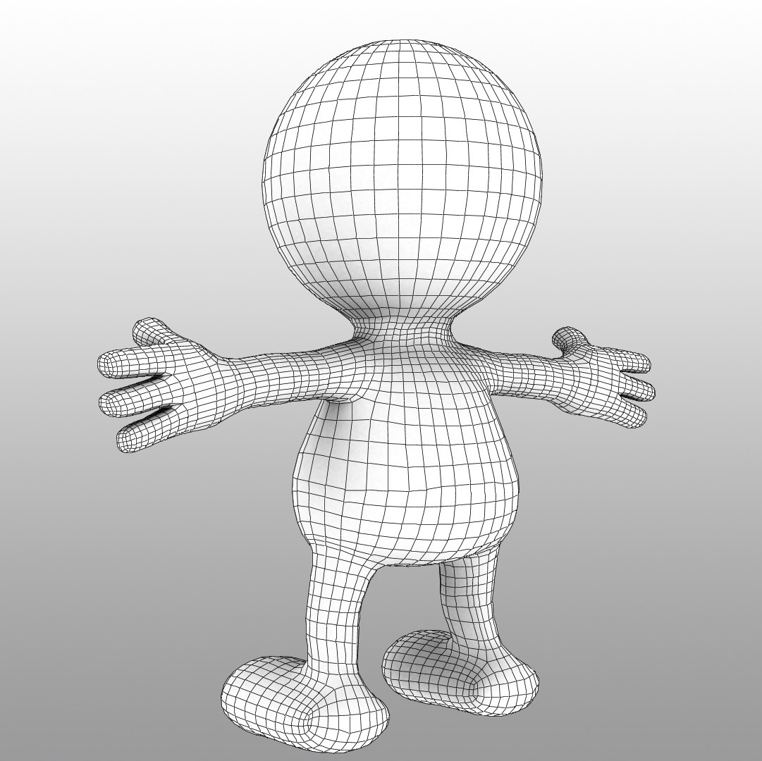 3d White Man Model