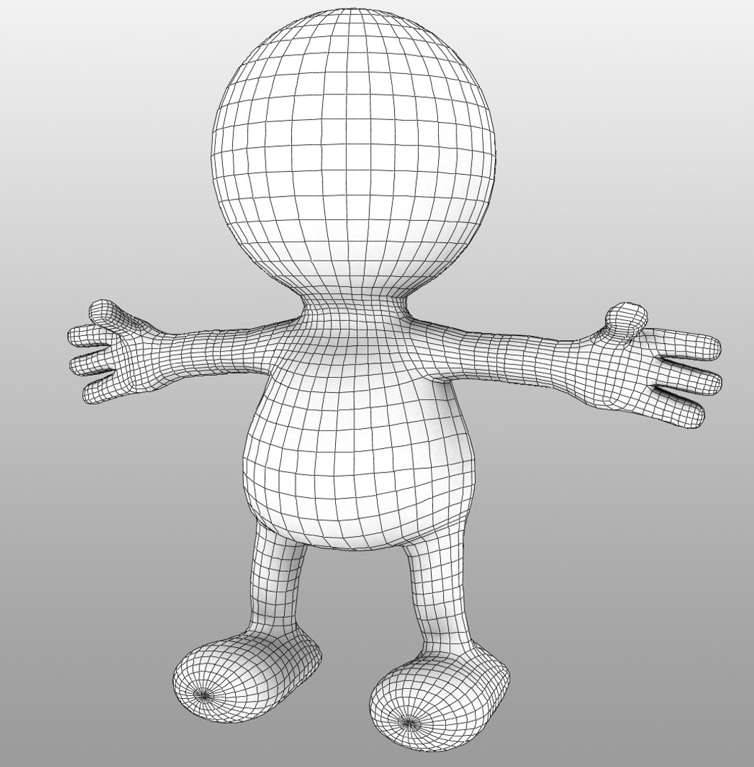 3d White Man Model