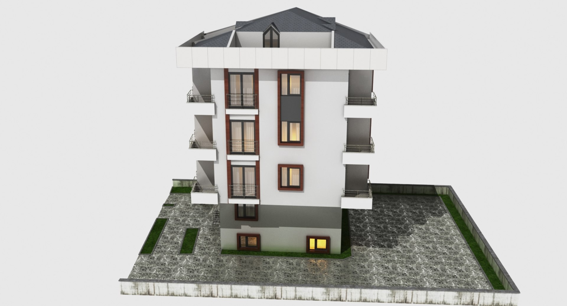 3D realistic building model - TurboSquid 1382023