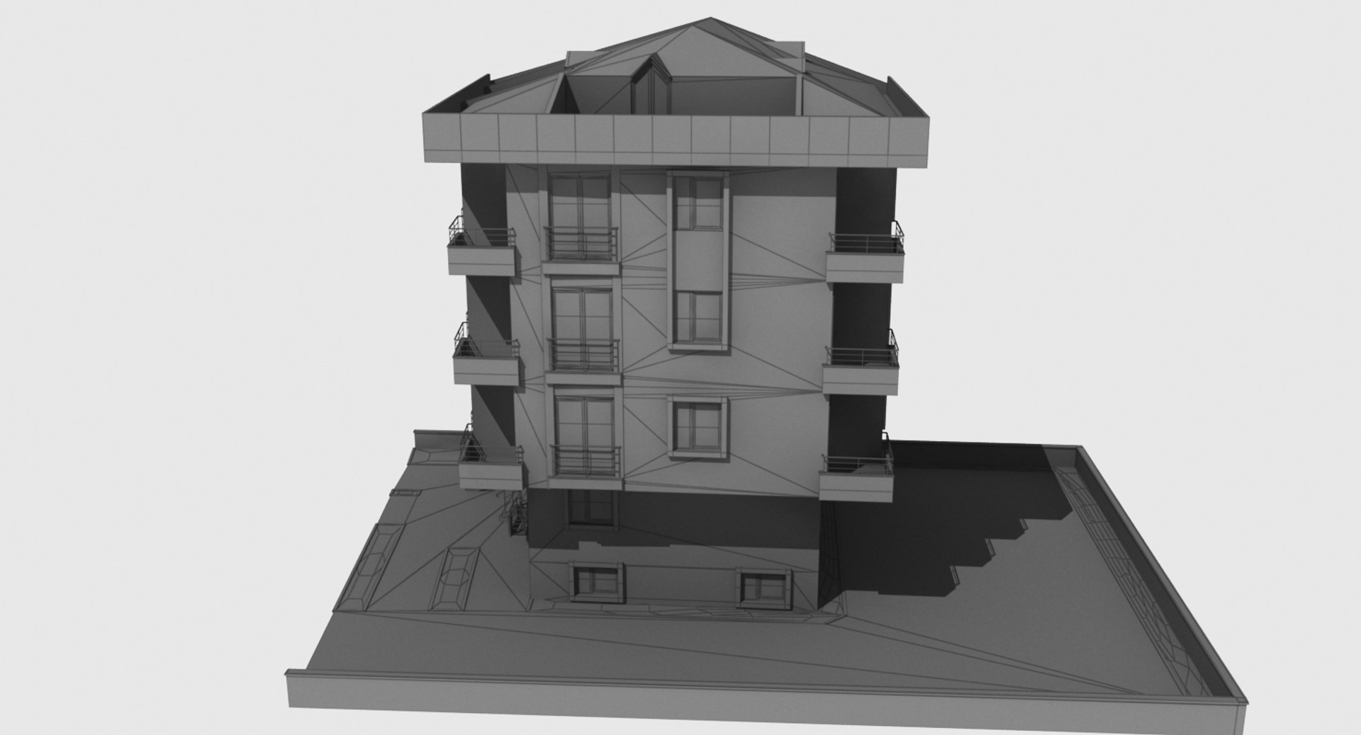 3D realistic building model - TurboSquid 1382023