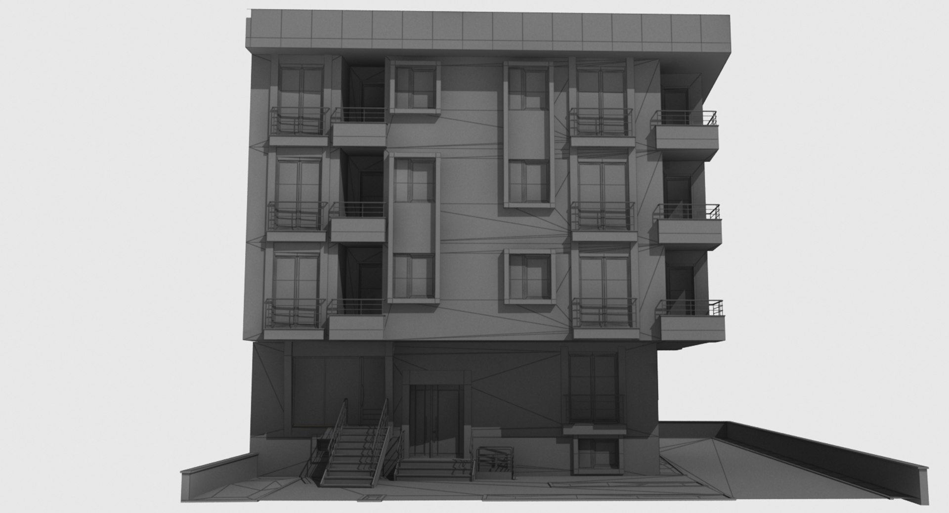 3D realistic building model - TurboSquid 1382023