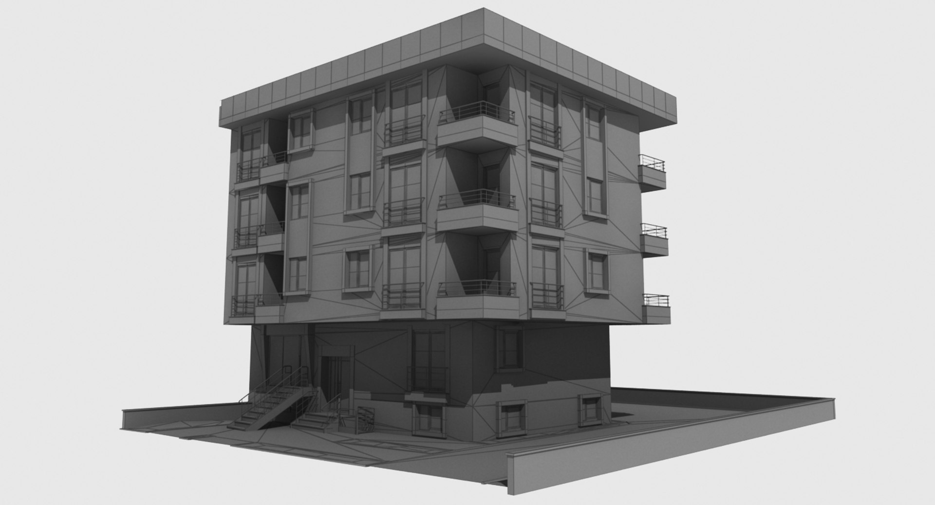 3D realistic building model - TurboSquid 1382023