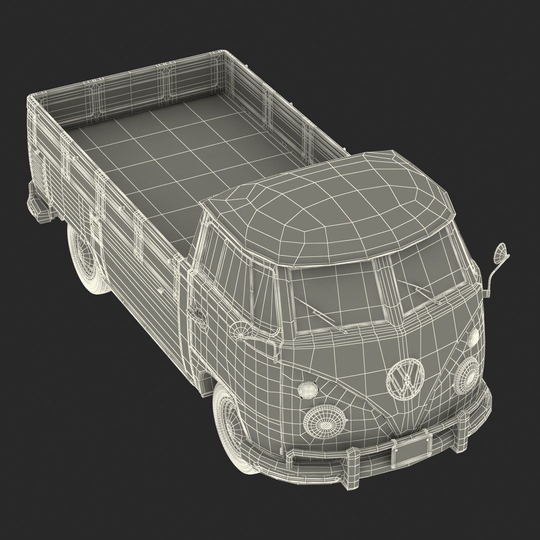 3d volkswagen type 2 single model