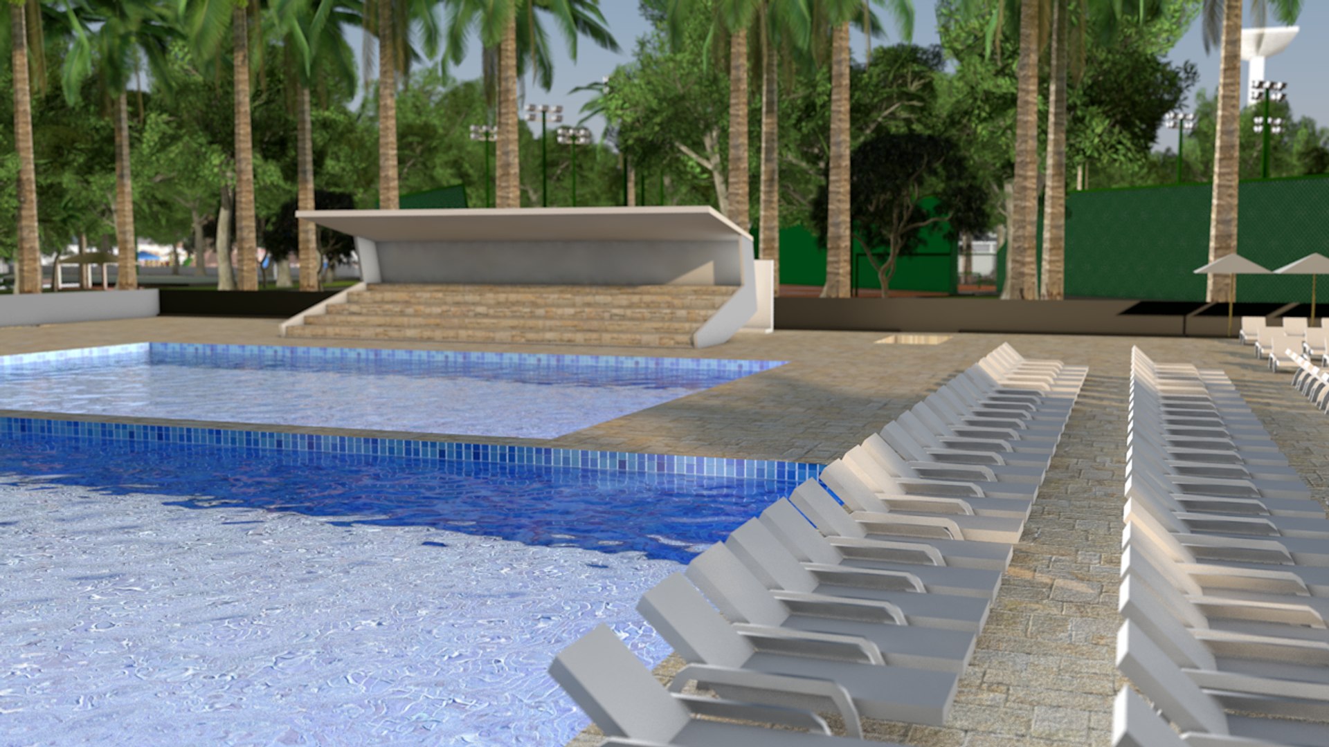 Sports Club Complex 3D Model - TurboSquid 1335941