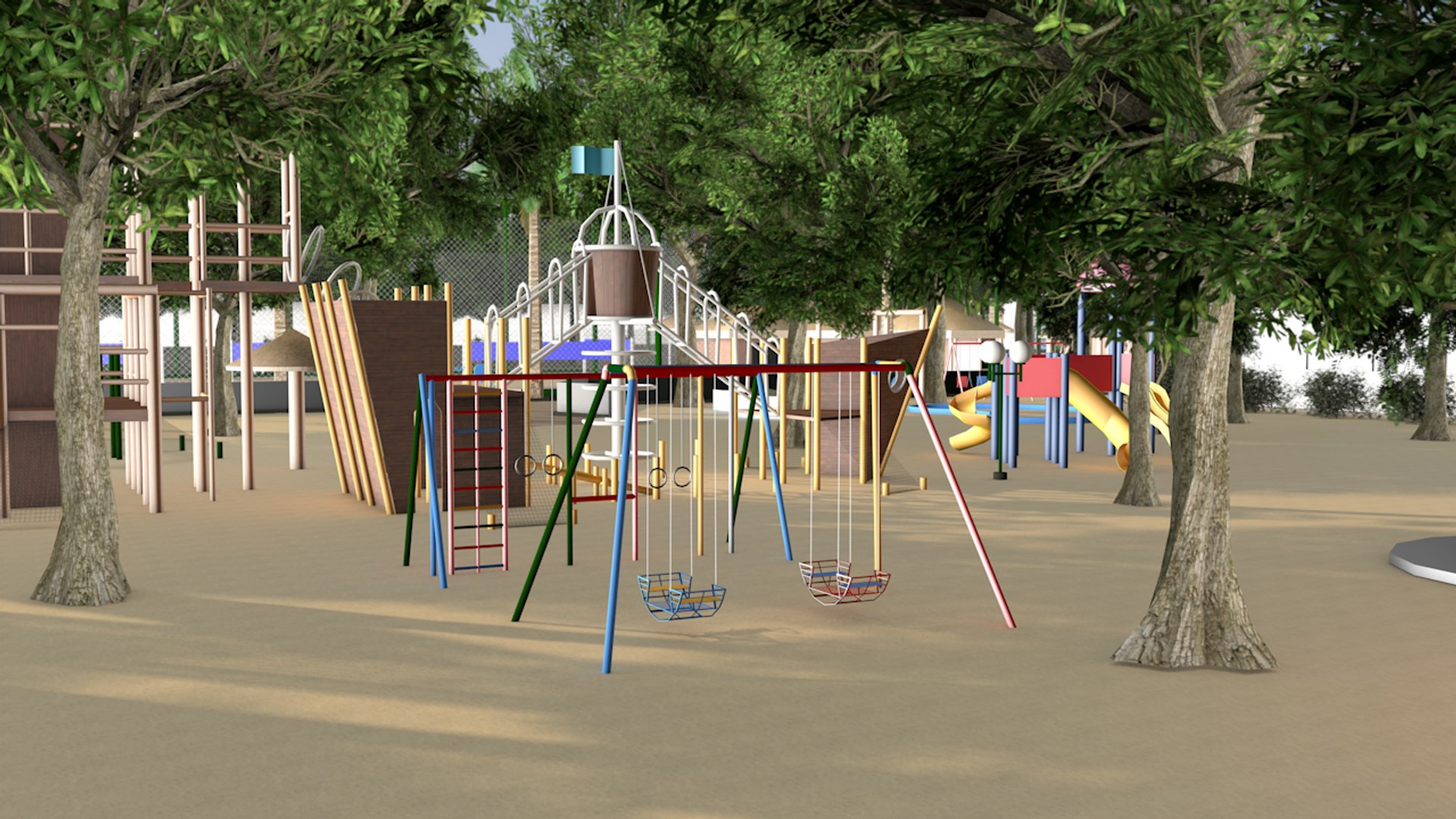 Sports Club Complex 3D Model - TurboSquid 1335941