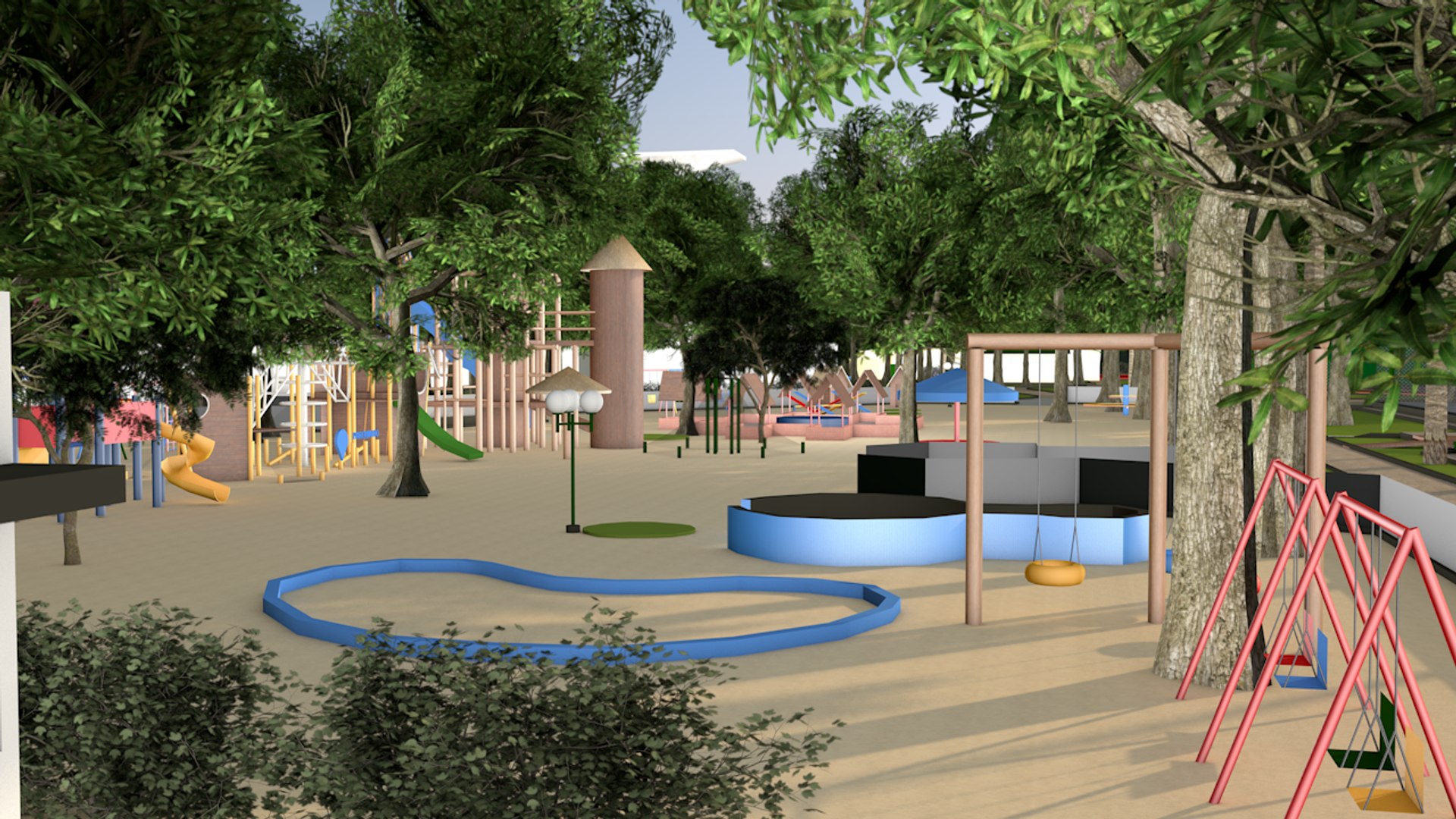 Sports Club Complex 3D Model - TurboSquid 1335941