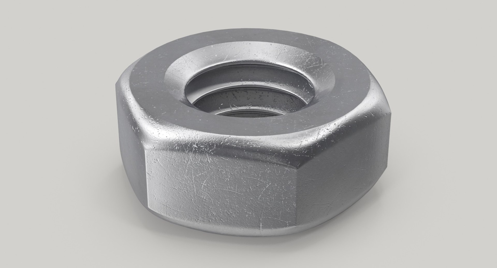 3d Hex-nut---medium