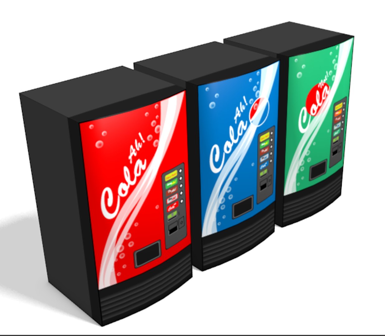 3d Soda Machines Model