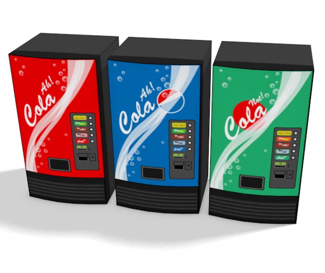 3d Soda Machines Model