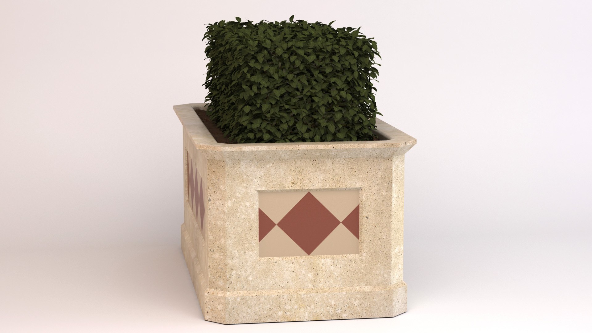3D Deco Pot Plant - TurboSquid 1478780