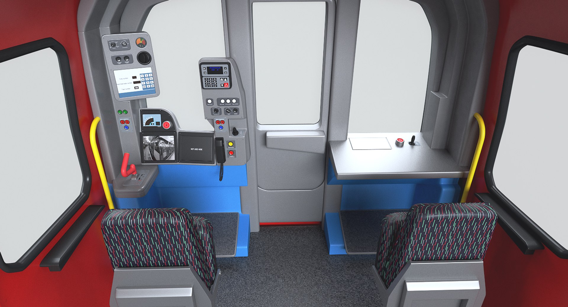 Subway Train Cab 3D Model - TurboSquid 1246204