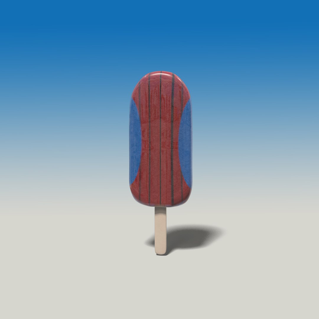 3d Model Icepop Color Stick