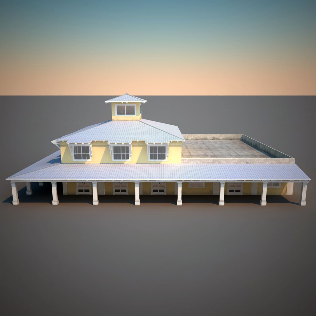 Realistic Police Dept Station 3d Max