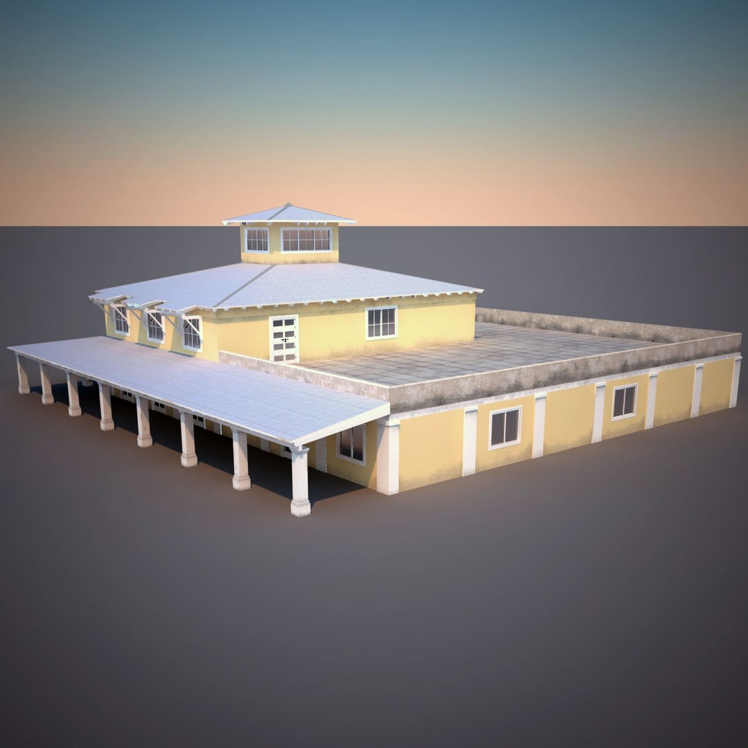 Realistic Police Dept Station 3d Max