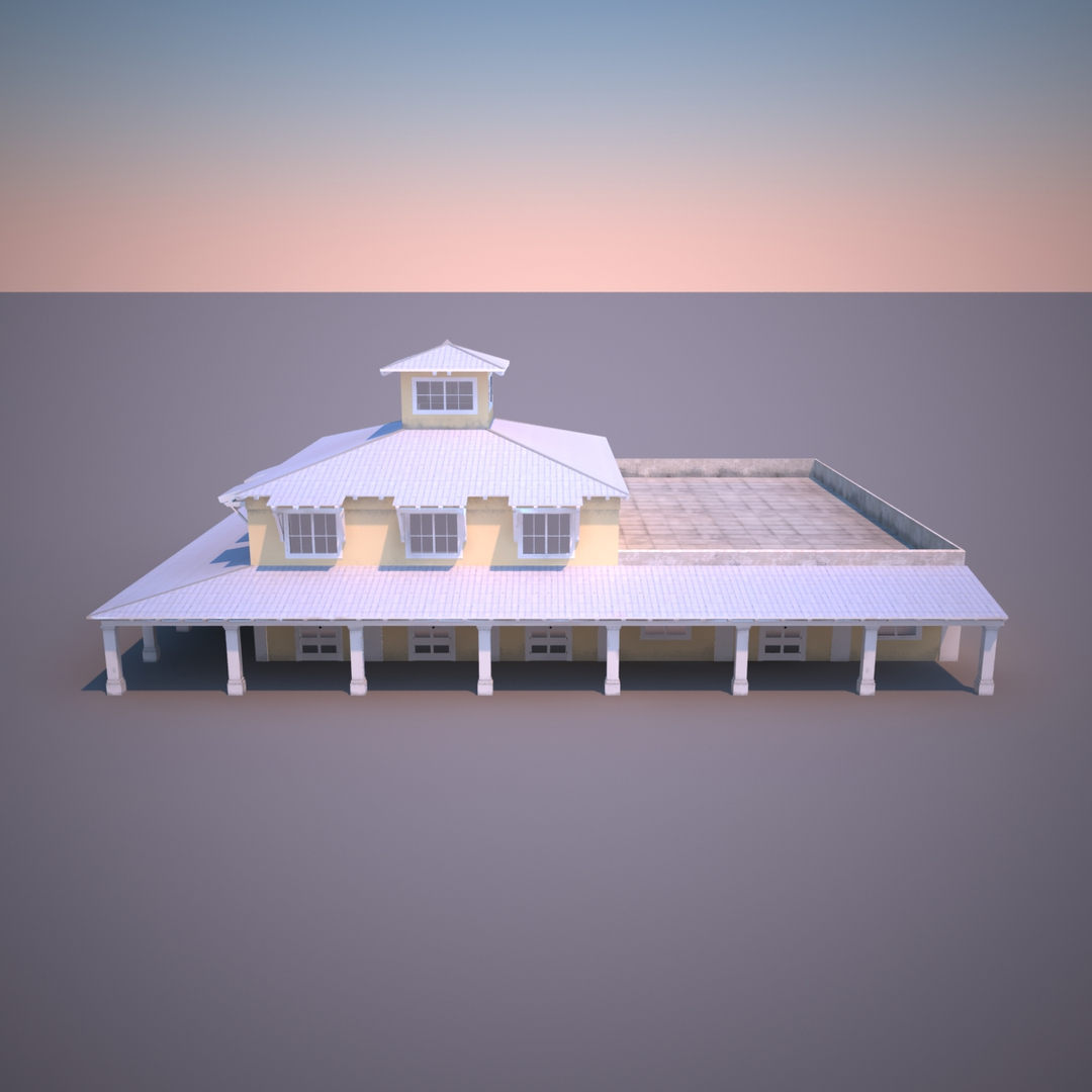 Realistic Police Dept Station 3d Max