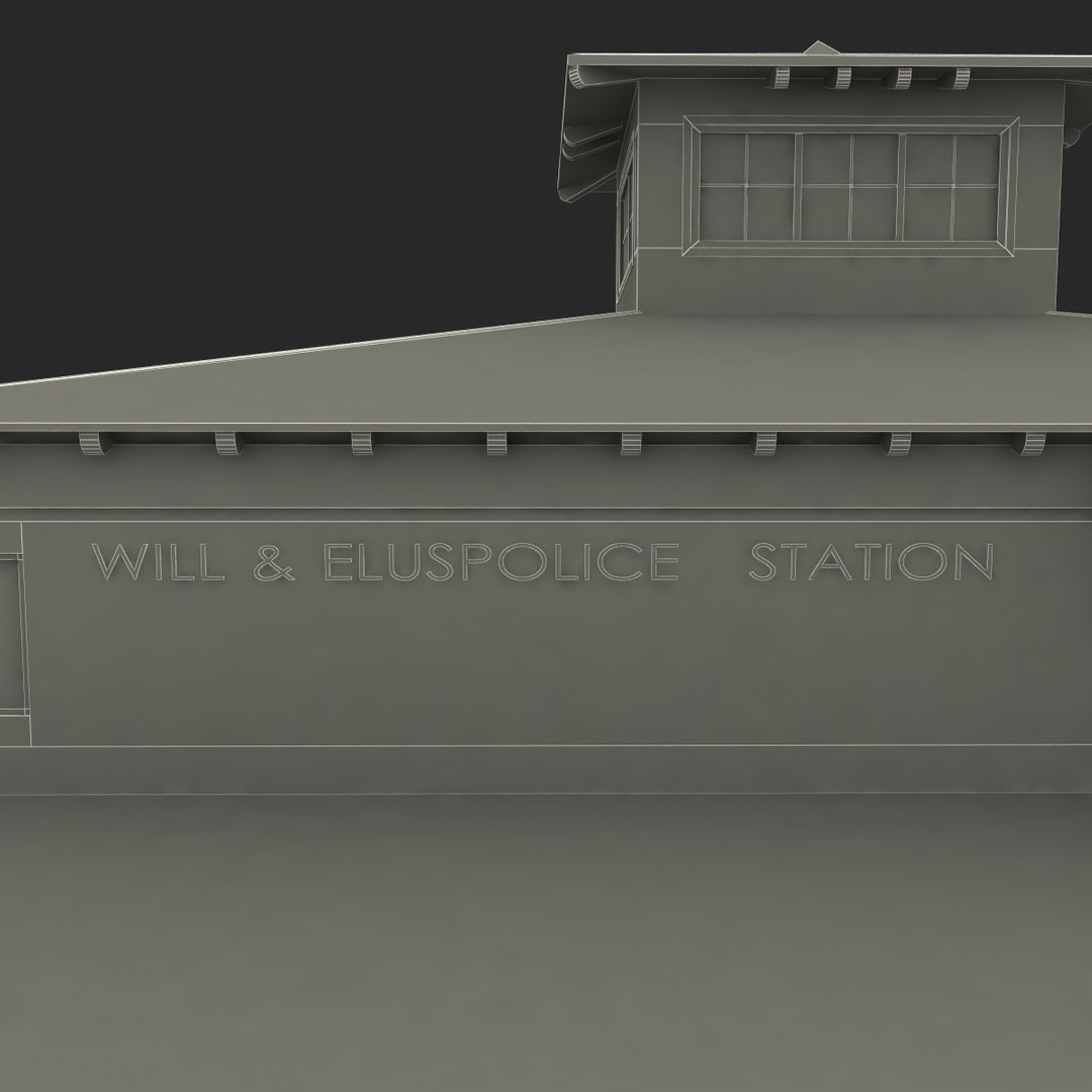 Realistic Police Dept Station 3d Max
