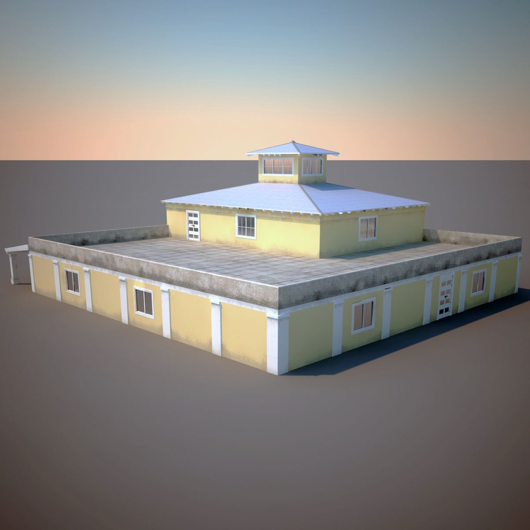Realistic Police Dept Station 3d Max