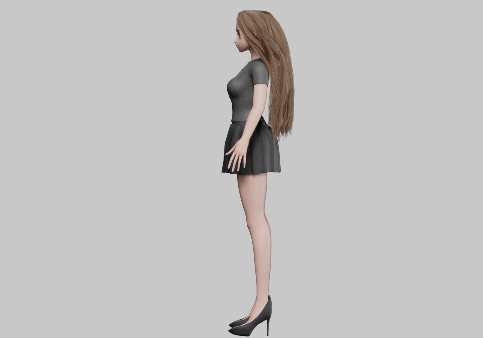 Beautiful Basic Girl V31406 3D Model - TurboSquid 2272344