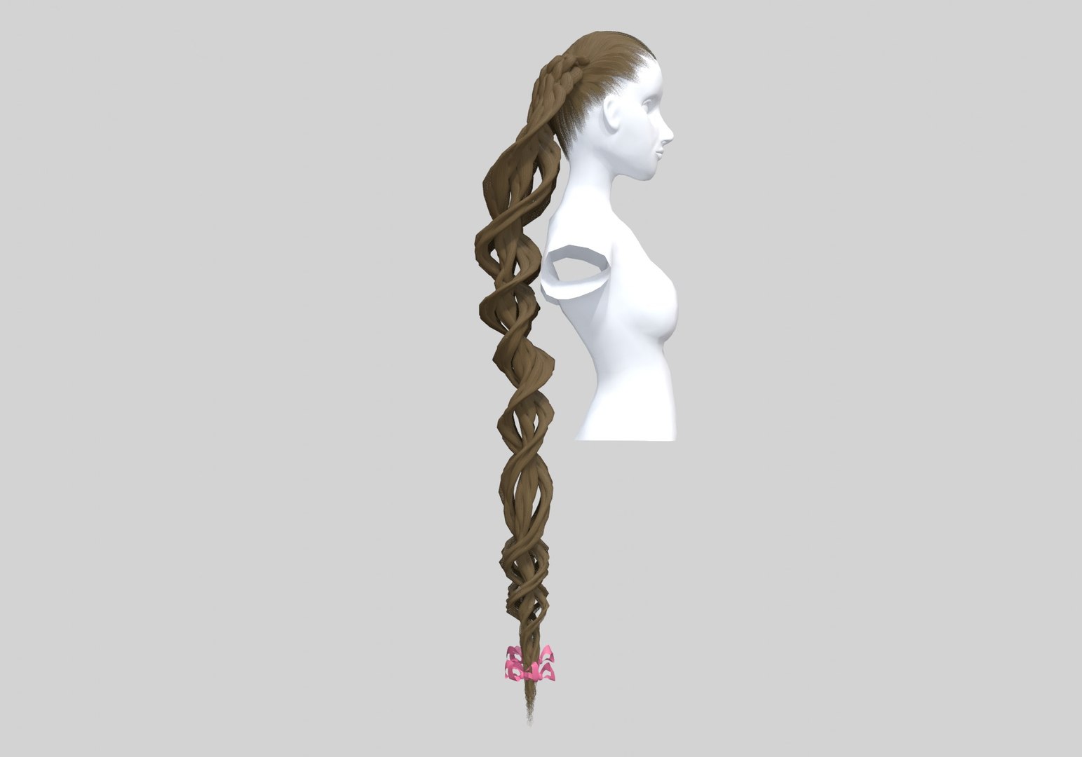 3D Model Braids Female Hairstyle - TurboSquid 1943325