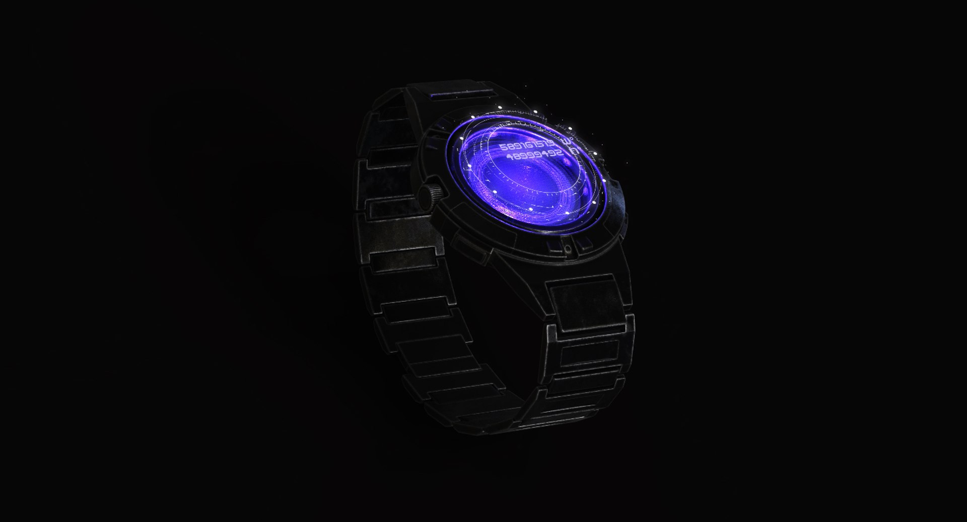3D Sci Fi Hologram Watch Model - TurboSquid 1393416